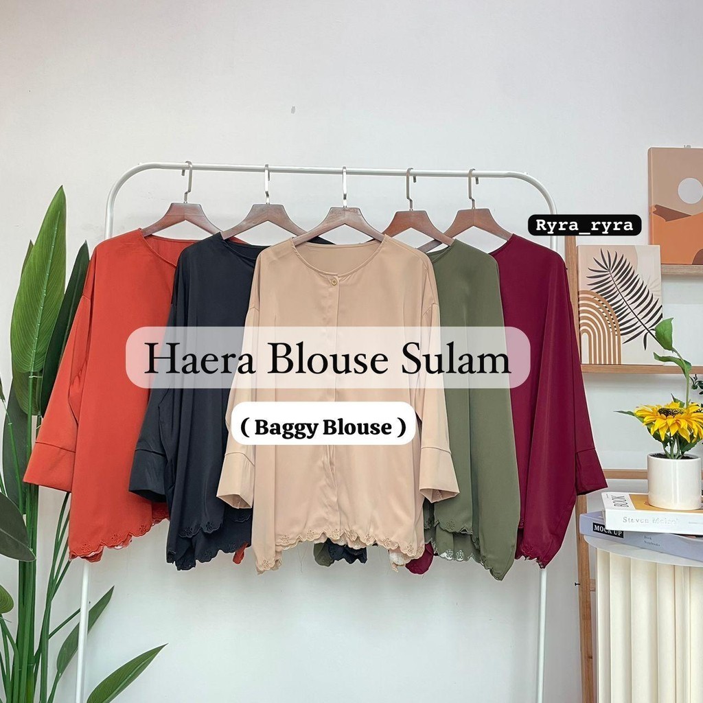 BLOUSE SULAM HAERA (BAGGY) | Shopee Malaysia