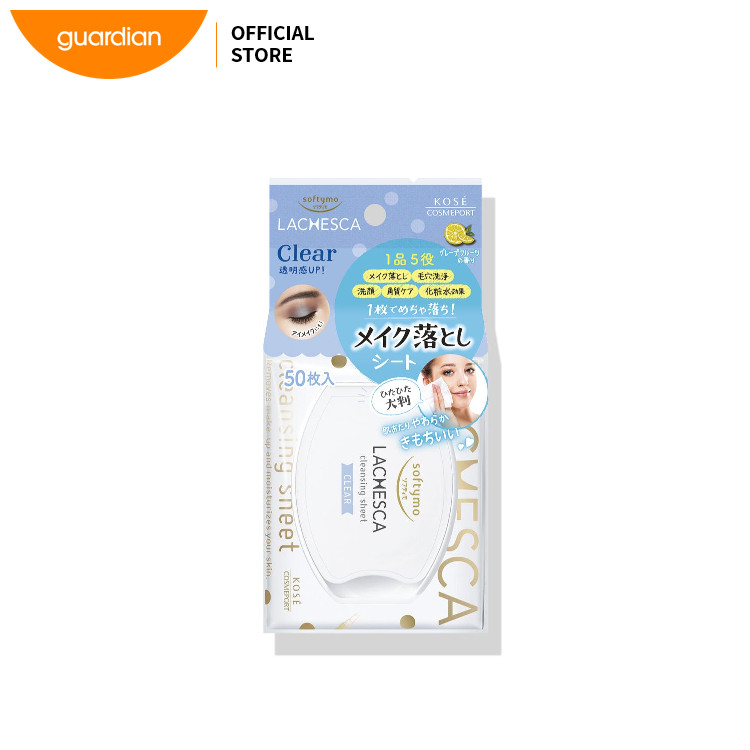 Kose Cosmeport Softymo Lachesca Cleansing Sheet Clear 50S | Shopee Malaysia