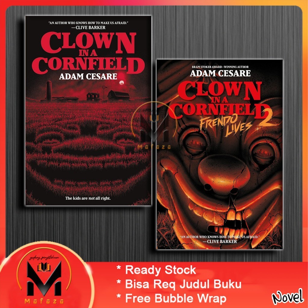 Clown in a Cornfield (2 Books series) by Adam Cesare (English) | Shopee ...