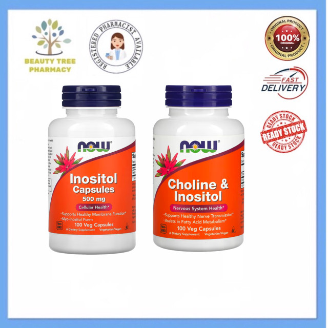 Now Foods Inositol / Choline & Inositol 100 Veg Capsules | Shopee Malaysia