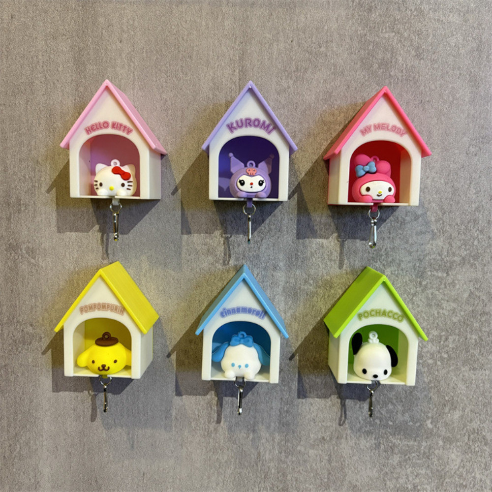 Sanrio Key Hanger Kuromi Hello Kitty Key Hanger Creative House Keychain ...