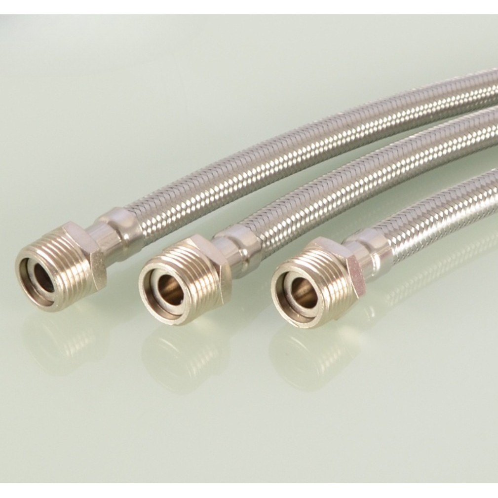 20mm Double Outer Wire Stainless Steel Braided Water Inlet Hose 1/2 ...