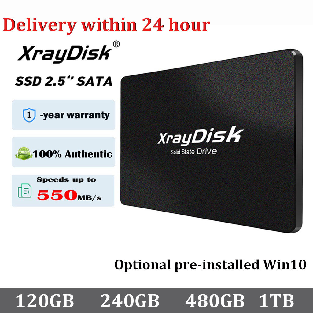 ssd xraydisk 120gb 240gb 480gb 2.5'' sata iii ssd 100% 100% For New Computer | Shopee Malaysia