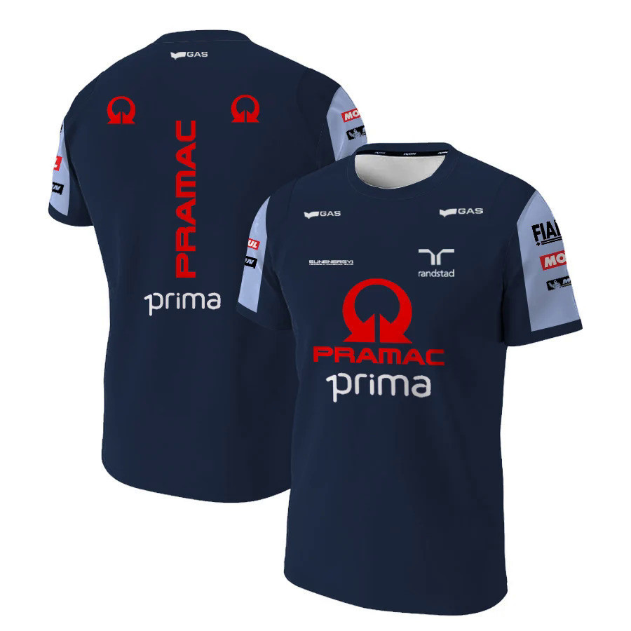 T-shirt , Moto GP Cycling Suit, Summer Short Sleeve, Prima, Pramac Team ...