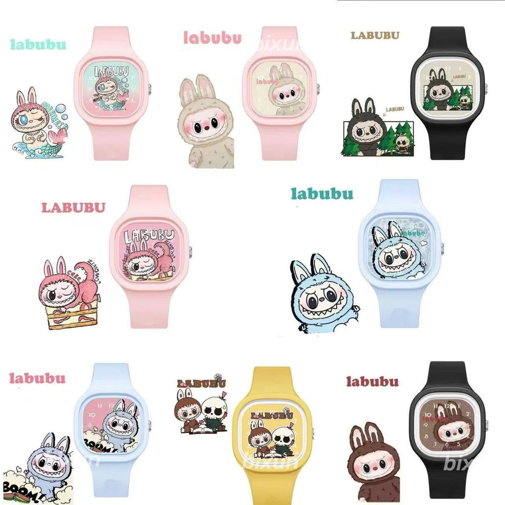 The Monsters LABUBU Watch for Kids Women Cartoon Cute Silicone Strap ...