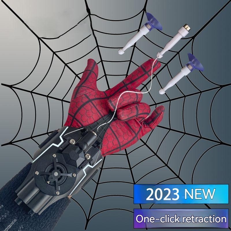 Spider Man Launcher Electric Automatic Thread Collection Spider Silk ...
