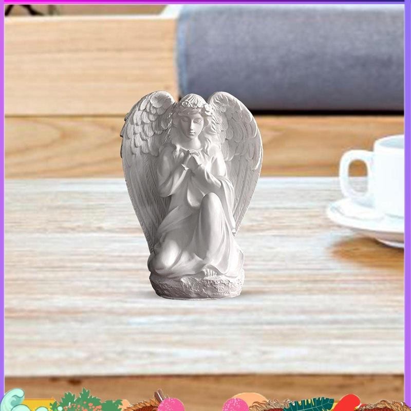 Angel Statue Shelf Living Room Bedroom Decor Figurines Praying Adorable ...