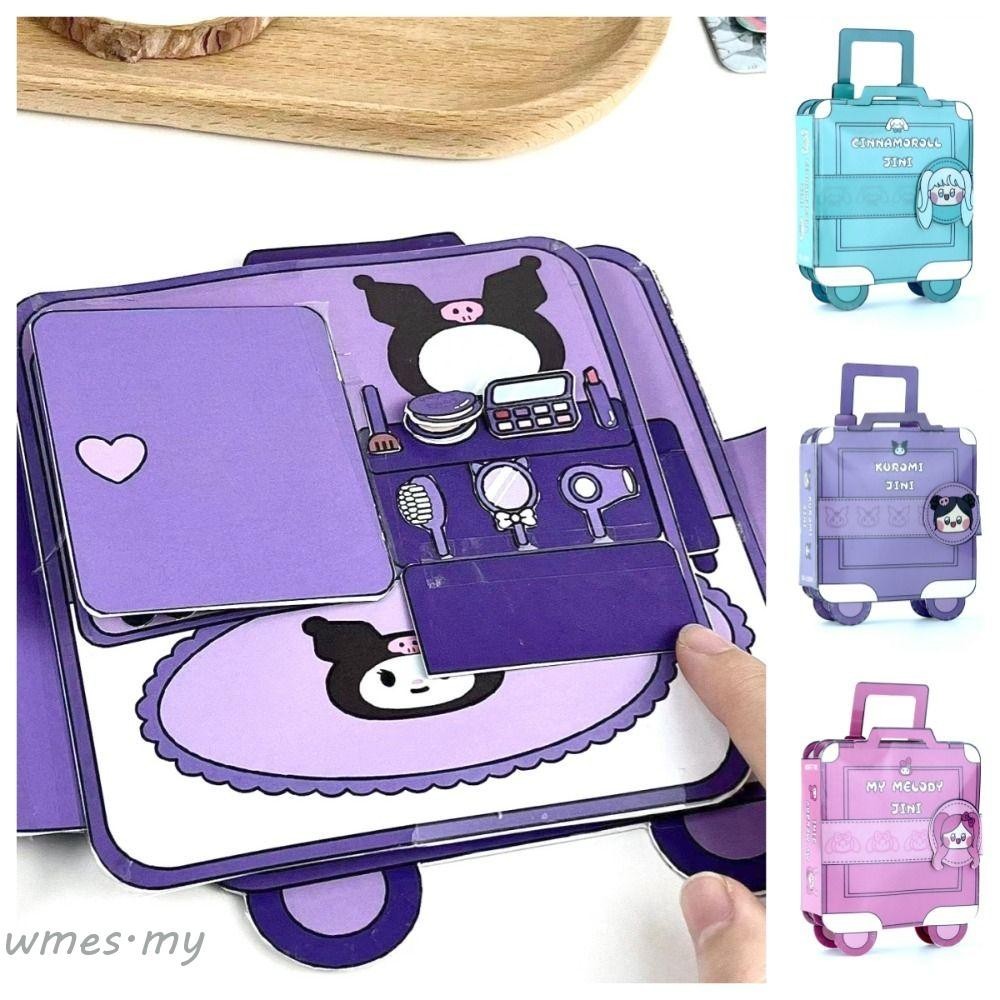 WMES1 Cinnamoroll Busy Book, Anime Activity Books Handmade Kuromi Quiet ...