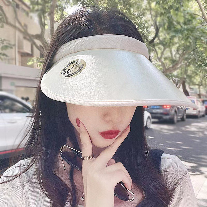 Evening Same Style Sun Hat Japanese Female UV Anti-Ultraviolet Hollow ...