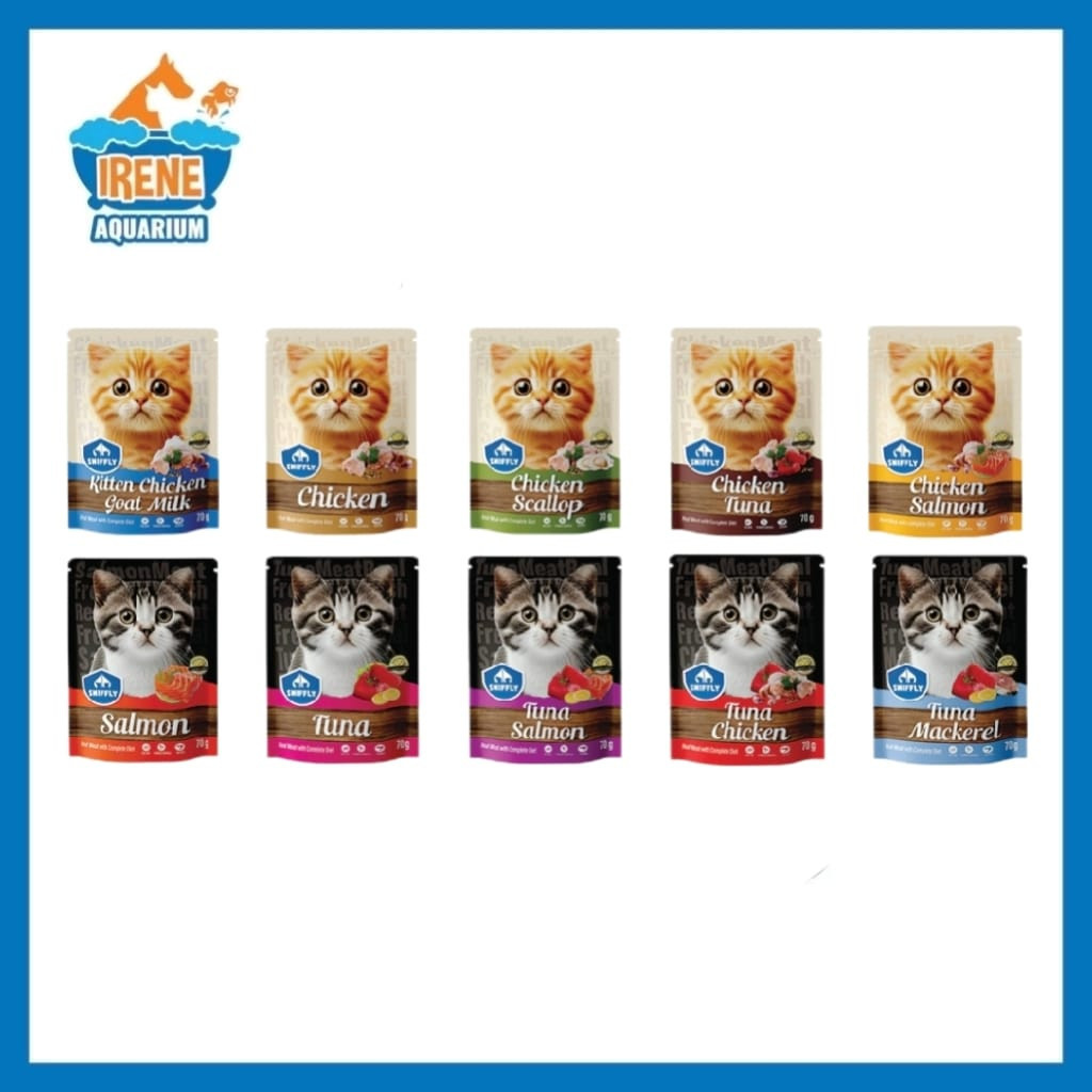 Sniffly Cat Pouch 70g - Cat Wet Food Grain Free Milk | Shopee Malaysia