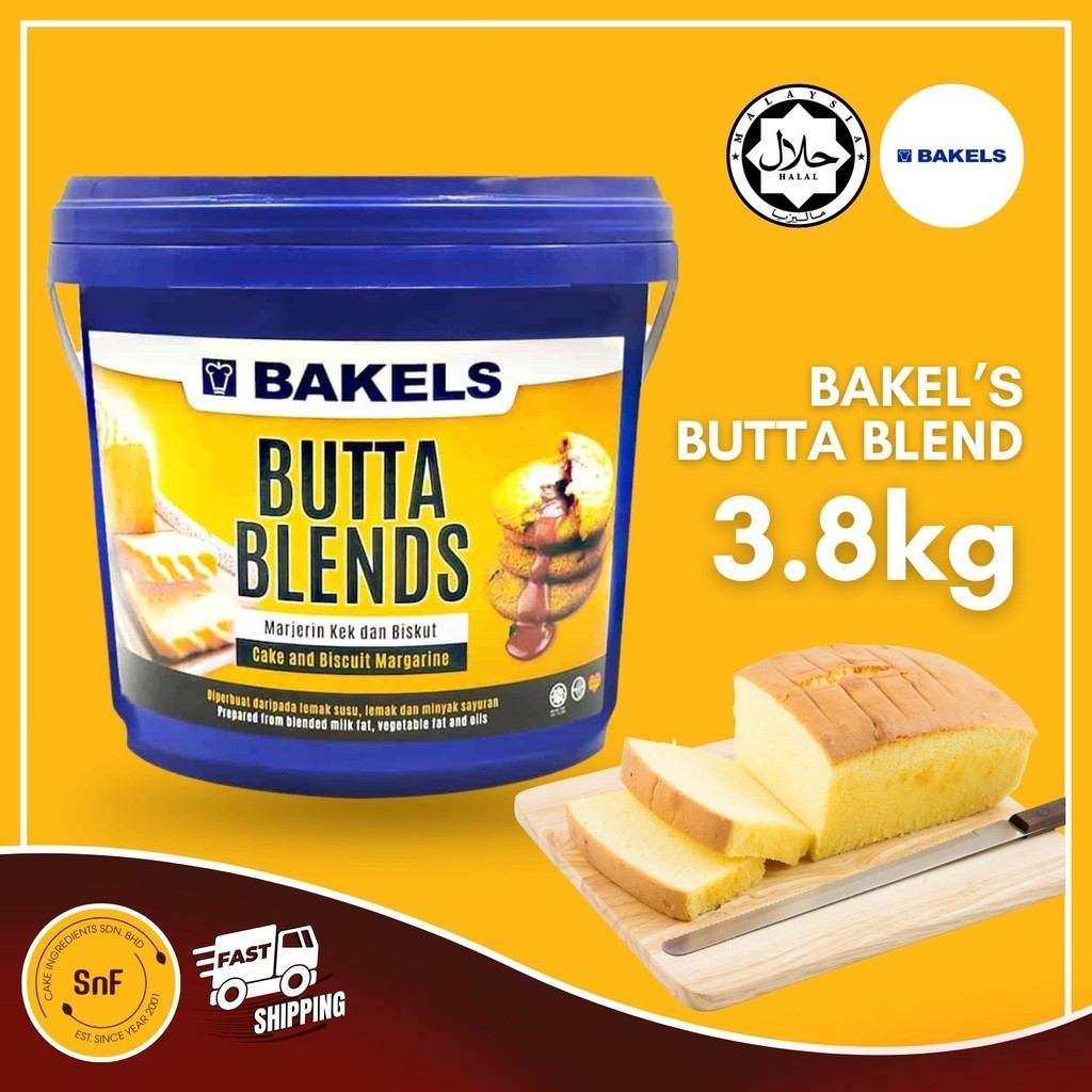 3.8kg Bakel's Butta Blend Butter Kek Butter Cake Butter Tub Pure Butter ...