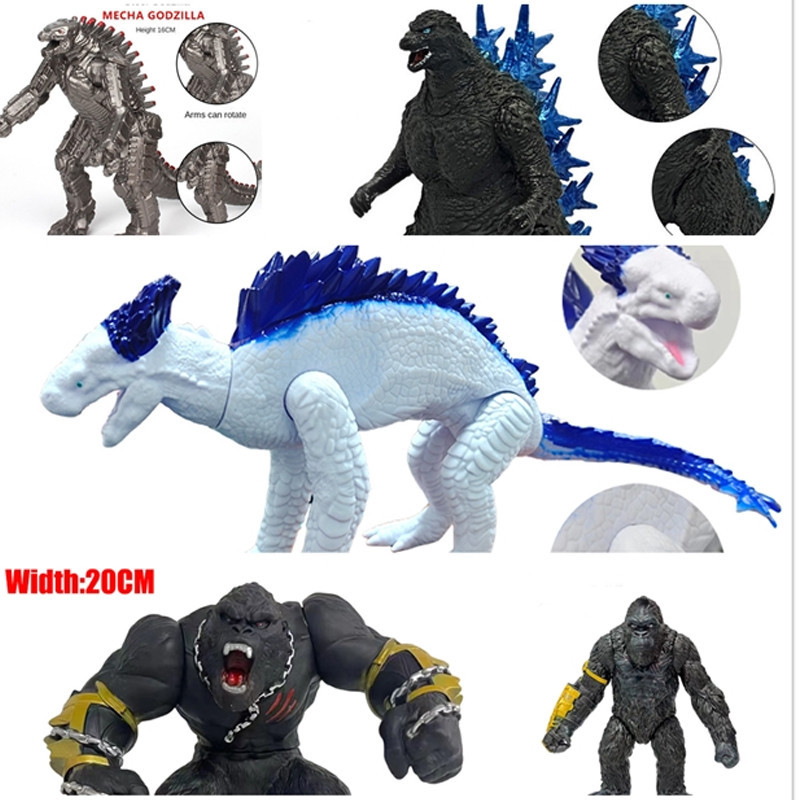 Godzilla VS Kong Movable Joint Doll Godzilla 2024 King Kong Figure Collectible Model Kids Toys ...