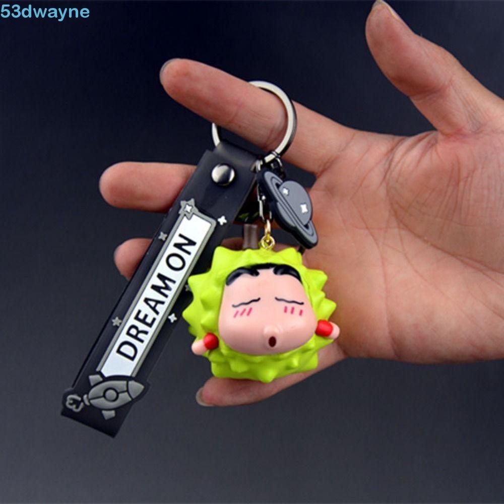 DWAYNE Crayon Shin-chan Key Chain, Durian Lemon Fruit Crayon Shin-chan ...