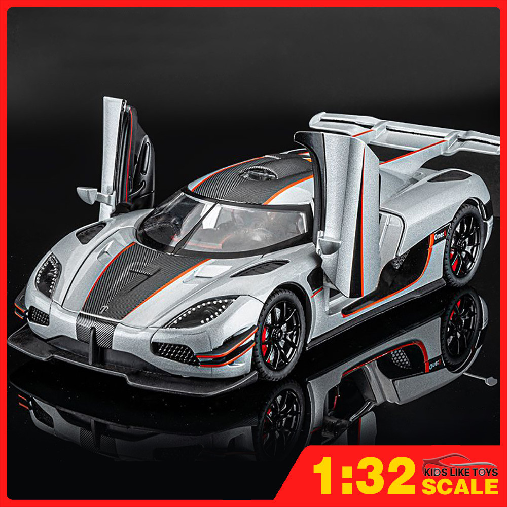 KLT 1:32 Koenigsegg One:1 Supercar Metal Alloy Toys Car Model Diecast ...