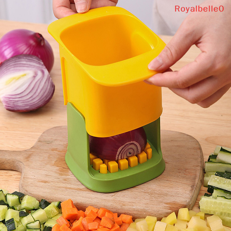 {Royalbelle0} 2-in-1 Vegeta2-in-1 Vegetable Chopper Dicing g Tool Hand ...