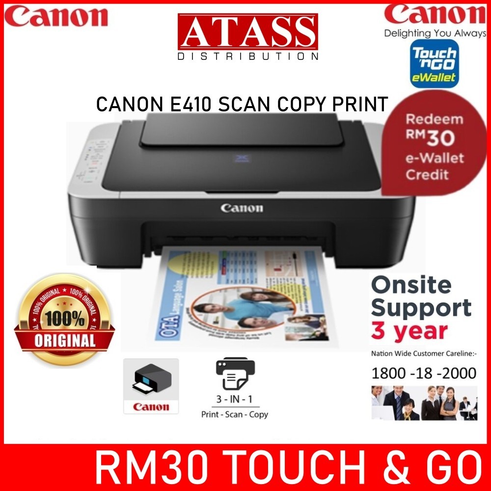 Canon E470 E410 Printer Compact Wireless All-In-One for Low-Cost ...
