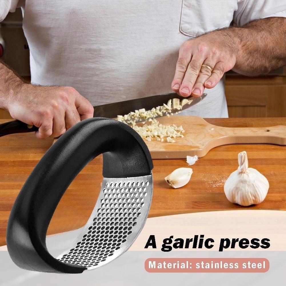 Professional Grade Stainless Steel Garlic Press Rocker Design Garlic ...