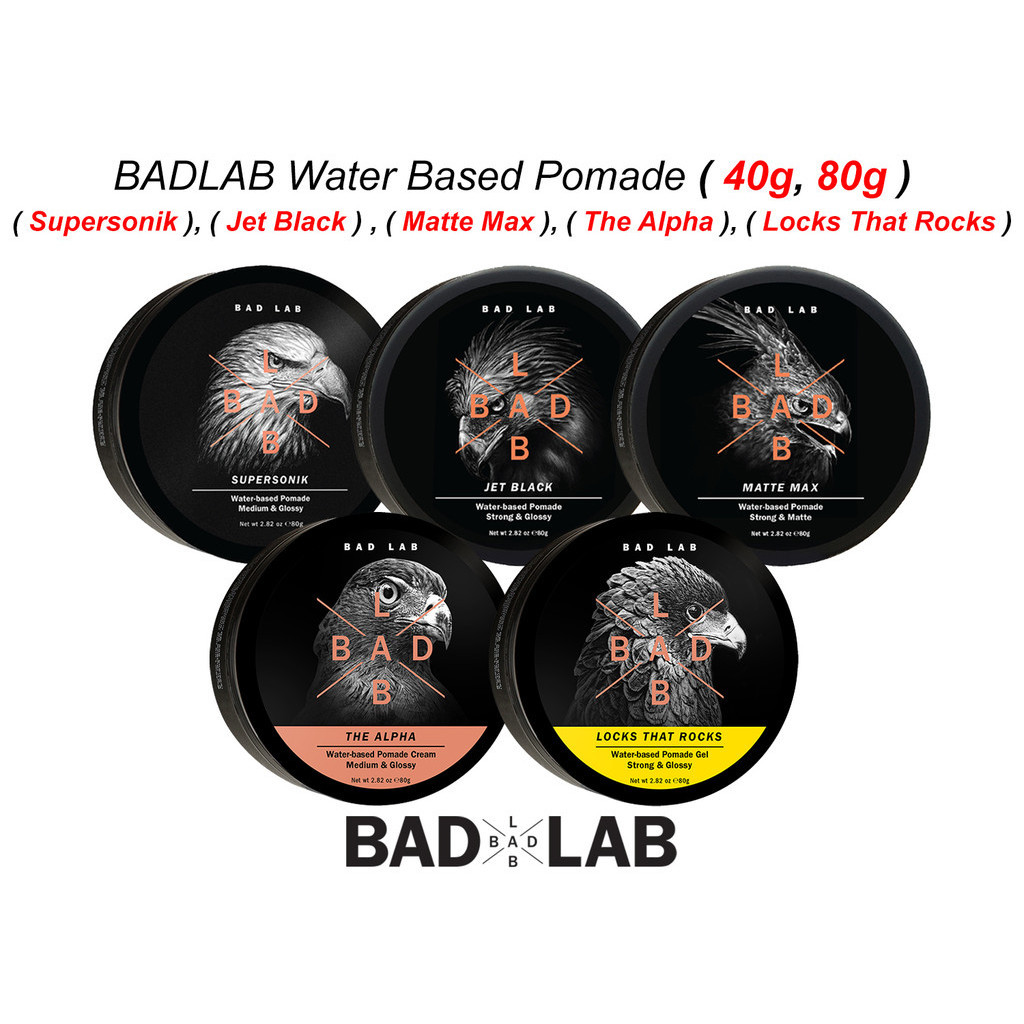 BADLAB Water Based Pomade ( 40g ), ( 80g ) | Shopee Malaysia