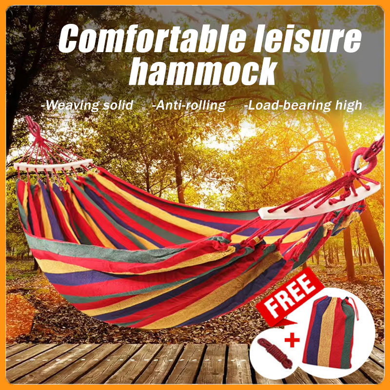 [Ready Stock] 吊床 Hammock Swing Canvas Buaian Gantung Camping Hammock ...