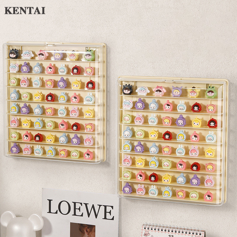 Cute Grain Blind Box Storage Display Stand Transparent and Dustproof ...
