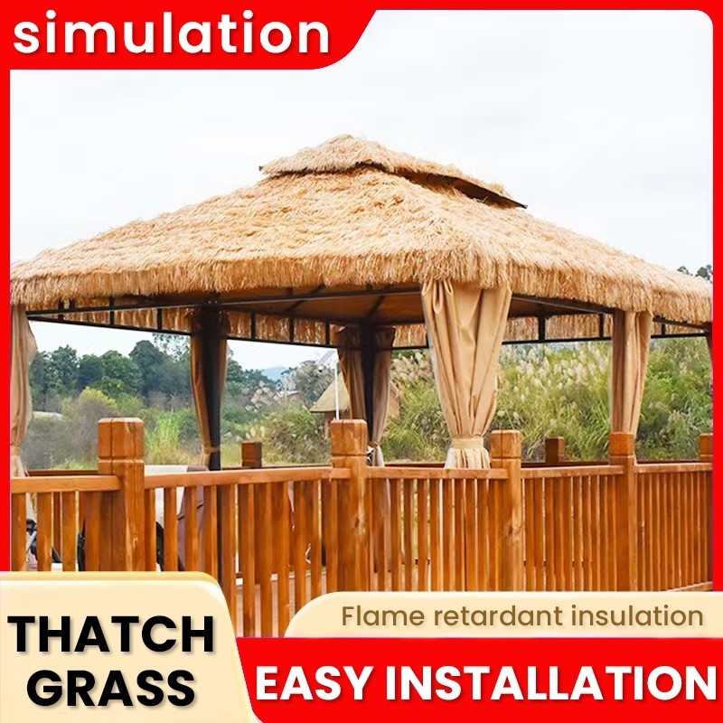 1*18M ,Wide 1M Artificial Grass Thatched House Carpet Fake Straw Cover ...