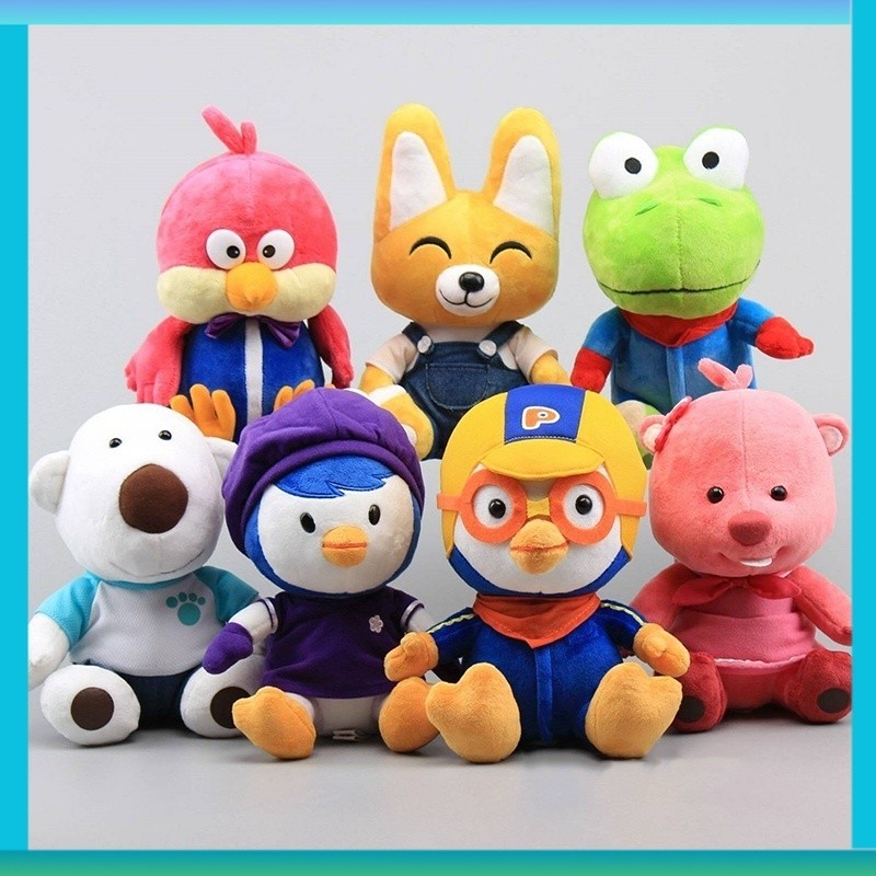 Pororo Petty Eddy Crong Loopy Poby Plush Toy Doll 25cm Labeled SNI ...