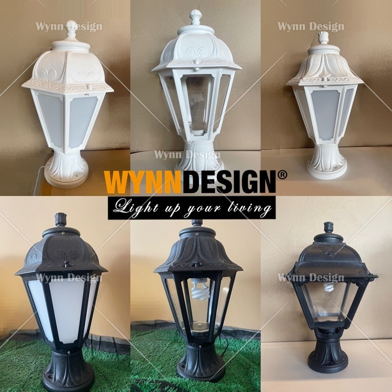Wynn Design [Outdoor Pillar Light] Fumagalli Classic Gate Lamp Weather ...