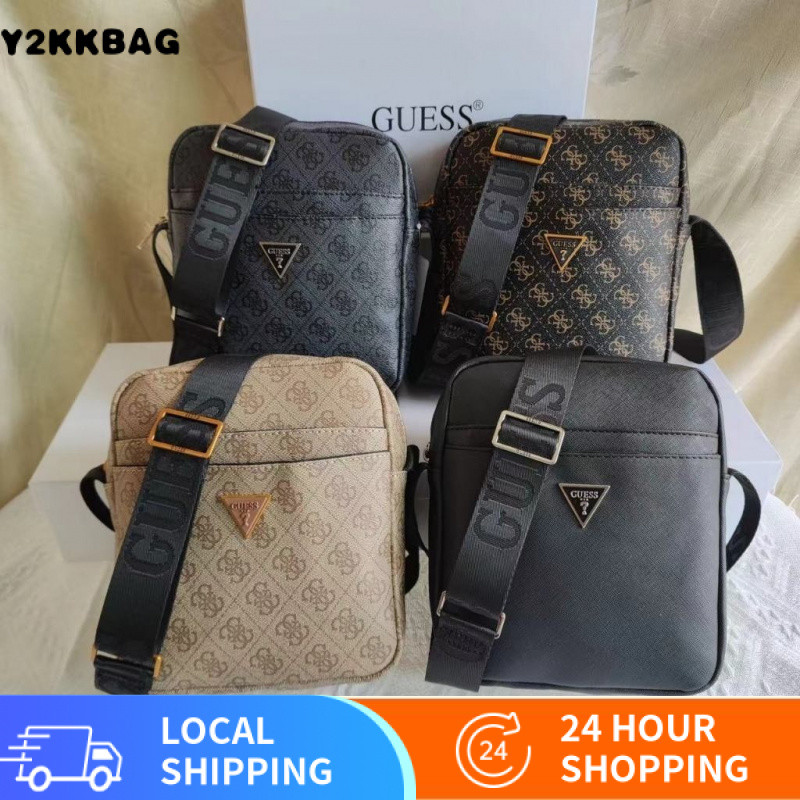 GUE'S men's cross-body printed small square bag | Shopee Malaysia