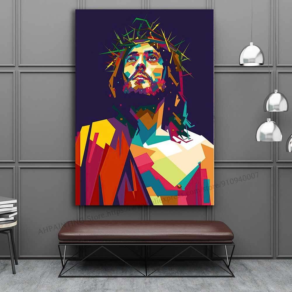 Aisle Poster Jesus Christ Poster Hd Printed God Pictures Abstract ...