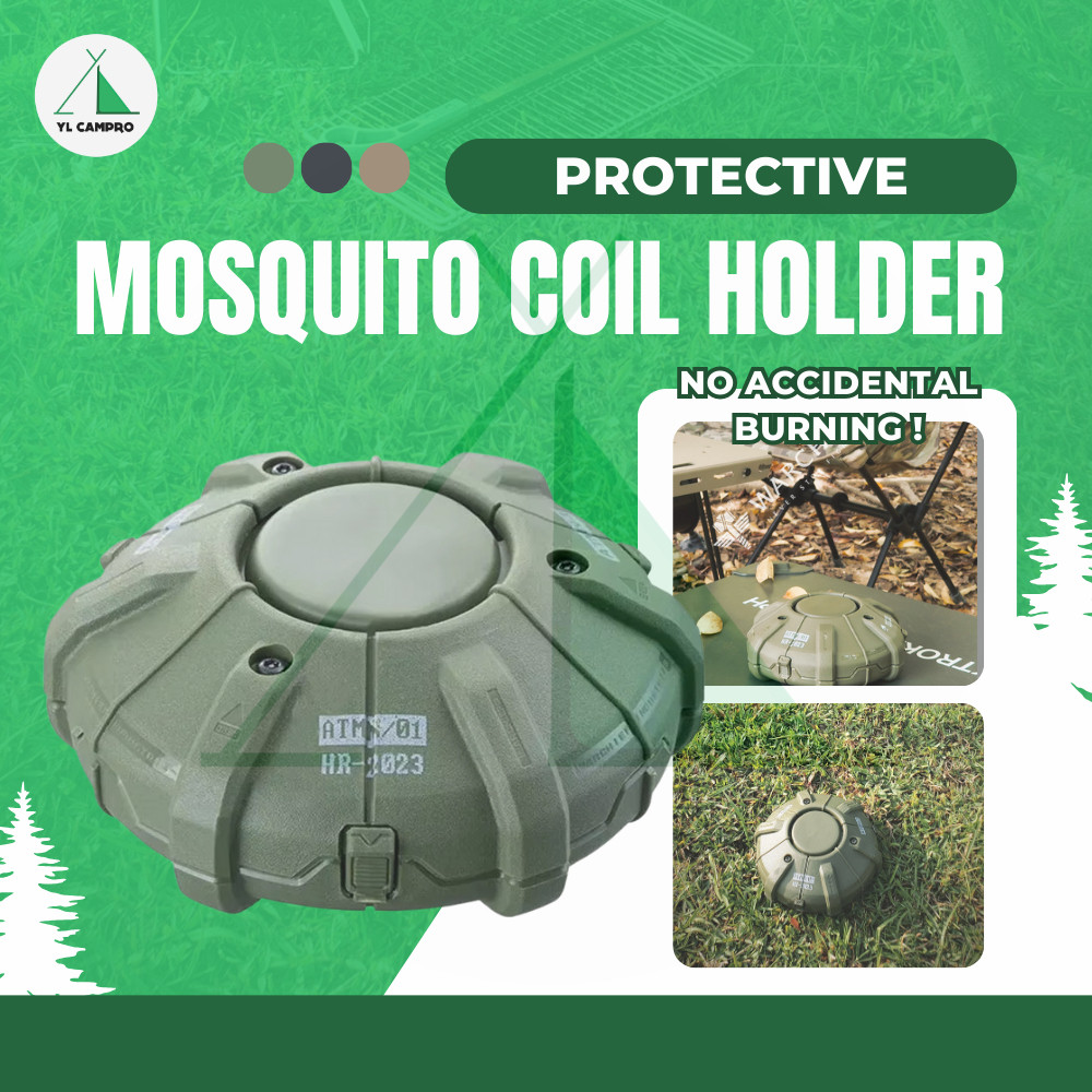 Mosquito Coil Cover Mosquito Rack Incense Box Tactical Outdoor Camping ...