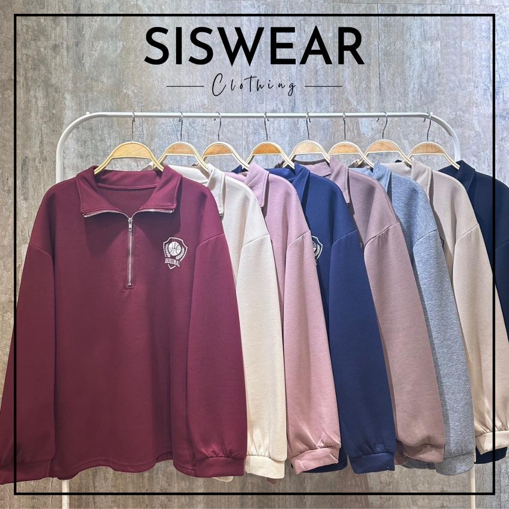 SISWEAR Cotton Blend Half Zipper (TWO SIZE) High Neck Turtle Neck Polo ...