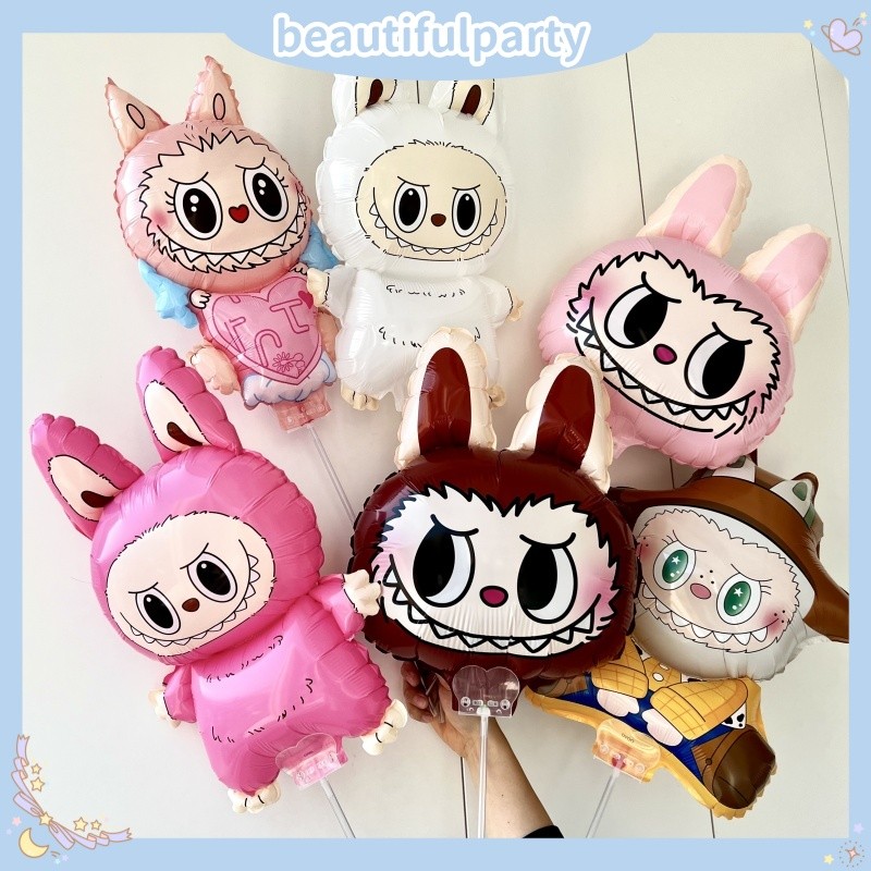 Creative Cute Labubu Sweetheart Western Cowboy Clip Balloon Big Head ...