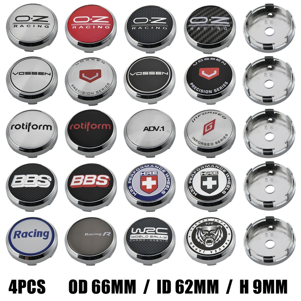 JDM 66mm OZ Wheel Center Cap INFORGED Emblem Wheel Cover Cap VOSSEN Hub ...