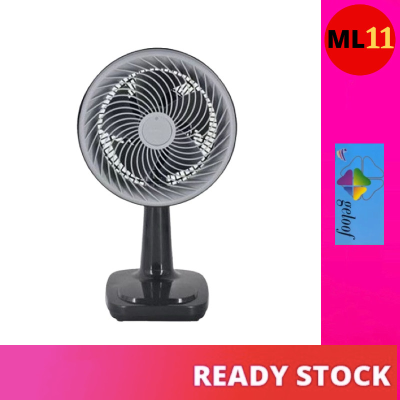 GELOOF (10") Kipas Berdiri / Kipas Meja Kipas Angin Turbo Table Fan Adjustable Stand Fan / Table ...