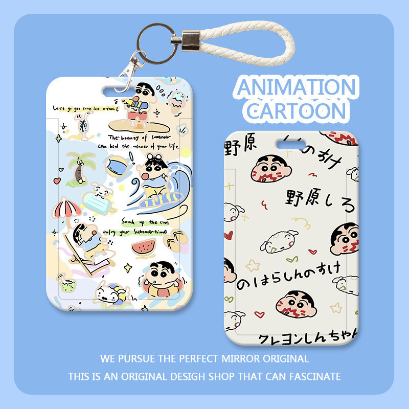Crayon Shin Chan Game Card Holder,Anime Idol， Campus Student Card, Bank ...