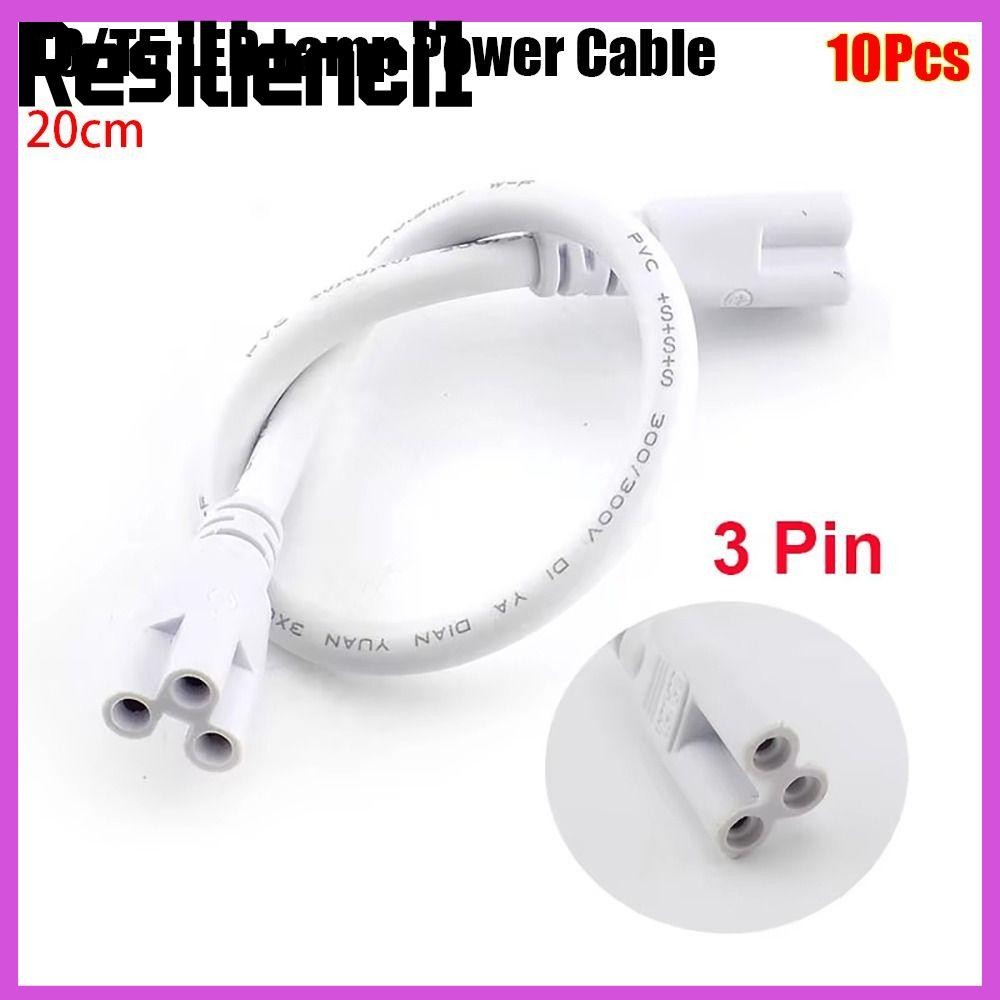 RESILIENCI1 10Pcs 3Pin Cable Wire, Flexiable For LED Integrated Tube T8 ...