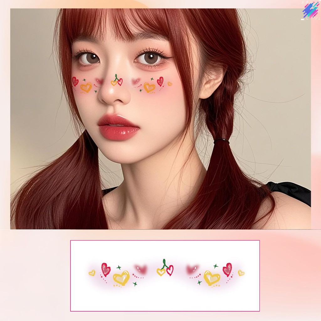 Temporary Tattoos Blush Sticker Multi Design Make Up Pattern Tattoos ...