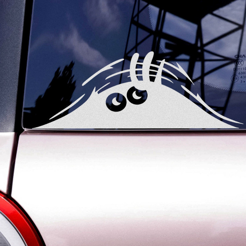 Peeking Monster Auto Peeking Monster Scratch Car Sticker Peeking ...