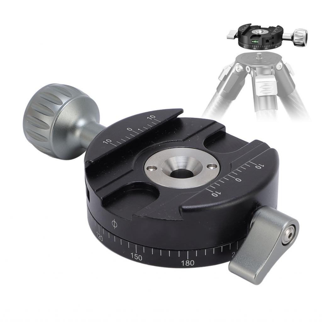 Welcomehome Quick Release Clamp Built in Bubble Level 360° Tripod Plate ...