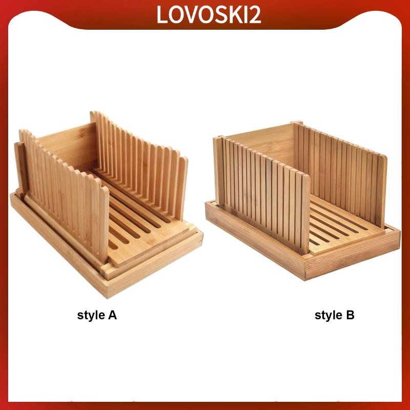 [LovoskiacMY] Bamboo Bread Slicers Guide Folding Crumb Catcher Bread ...