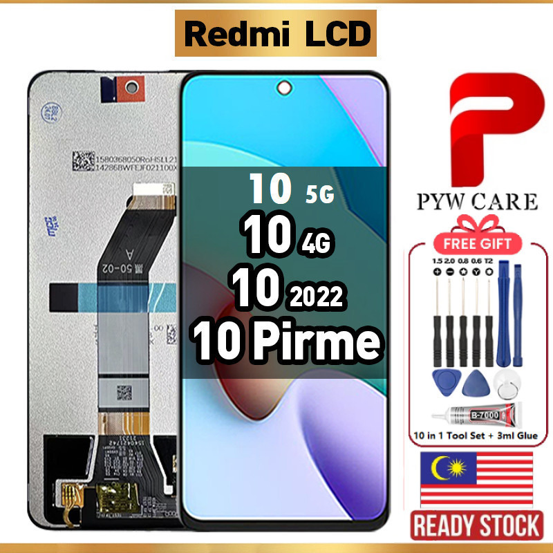 Skrin LCD Serasi Untuk Redmi 10 / Redmi 10 Prime LCD Screen | Shopee ...