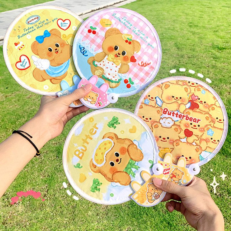 Creative Reflector Hand Fans Cartoon Handheld Fans Foldable Reflective ...