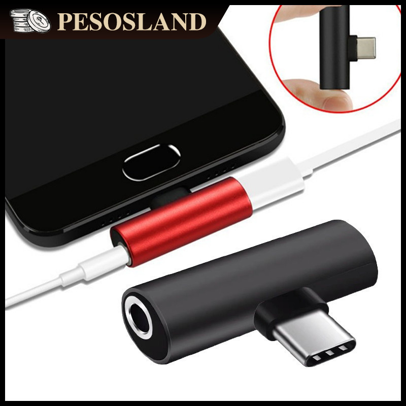 Earphone Charging Converter USB Type-c Headset Adapter Type-C To 3.5mm ...