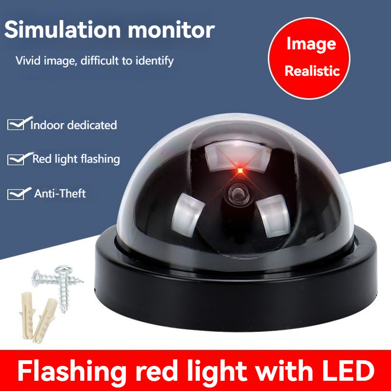 Kamera Palsu LED CCTV Dummy Simulation Realistic Looking Keselamatan ...