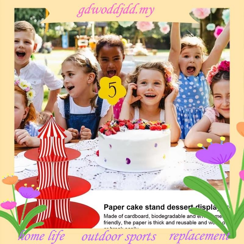 XU-Cardboard Cupcake Stand Tiered Cake Stand Multipurpose Cardboard ...