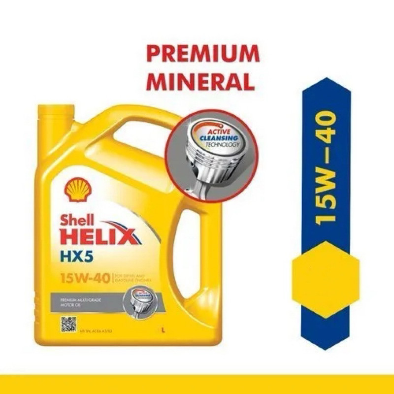 600049901 Shell Helix HX5 15W40 mineral engine oil (4 liter) Hong Kong ...