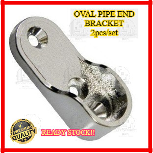 2PCS/SET Wardrobe Oval Tube Bracket (16mm) | Shopee Malaysia