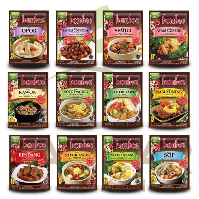 Bamboe instan /bumbu instan Dengan Bahan Alami khas indonesia. | Shopee ...