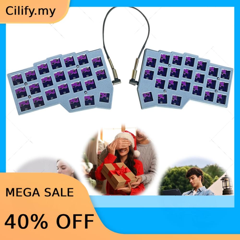 Split Keyboard Wired Ergonomics Keyboard Hot Swap Support QMK/VIAL for ...