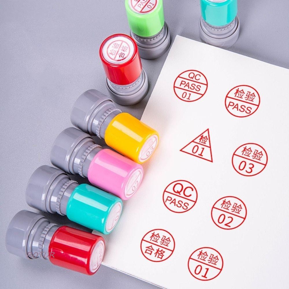 ROTUR Quality PASS Stamp, Time-saving IQC QA QC Inspect Stamp, Portable ...